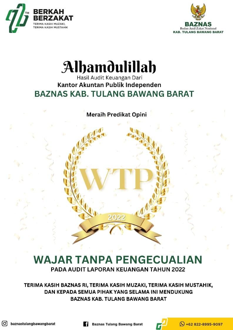Baznas Tubaba Raih WTP – ANALIS